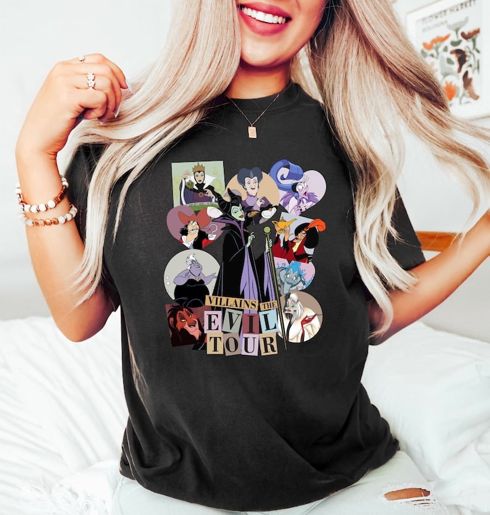 Villains Evil Tour Disney T-Shirt, Disney Evil Queens Tee, Villains ...