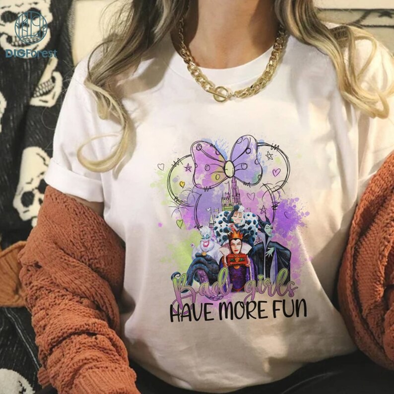 Villains Halloween Bad Girls Have More Fun Shirt, Villains Bad Witches ...
