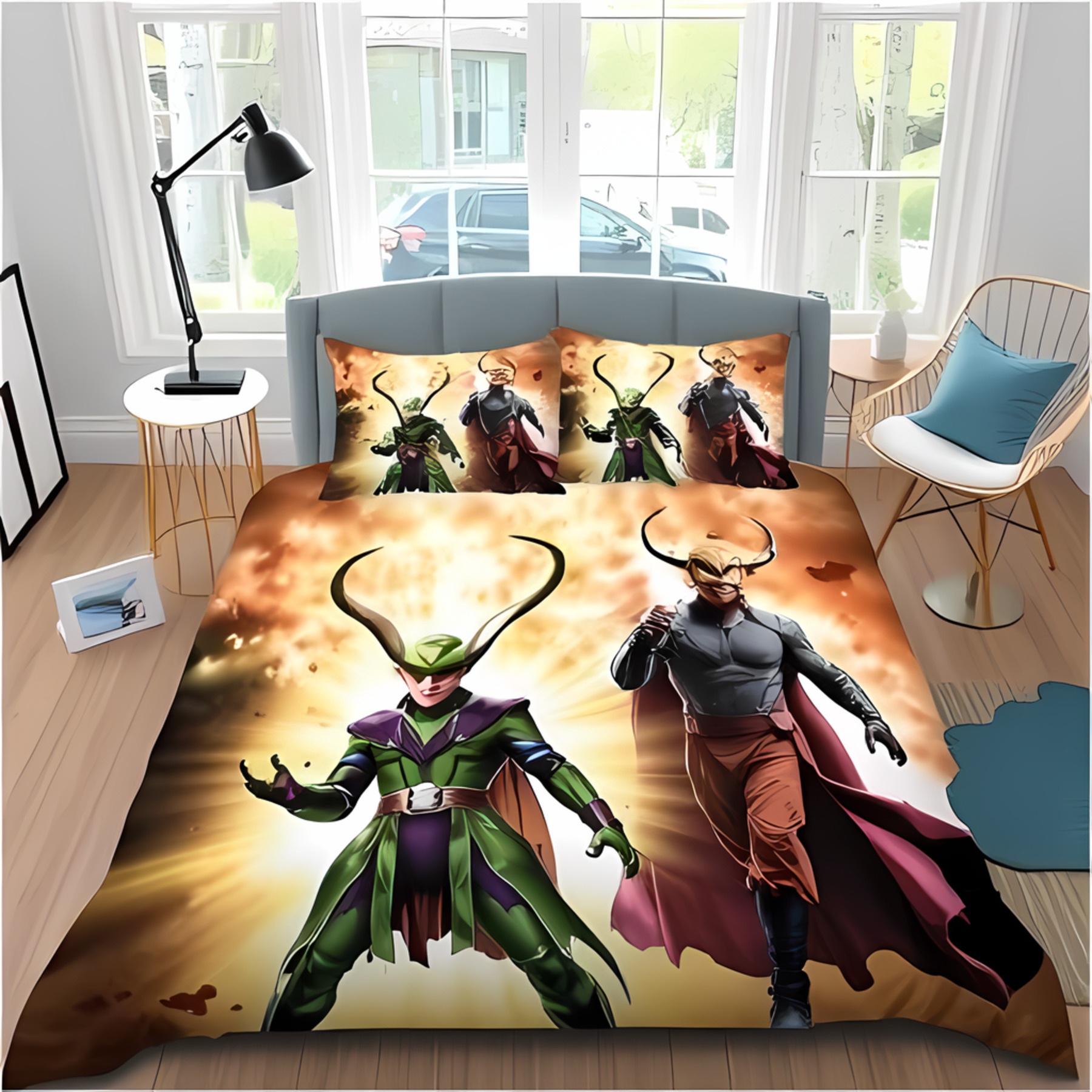 Villains & Malekith Comic Book Duvet Cover Set Vibrant Bedding with ...