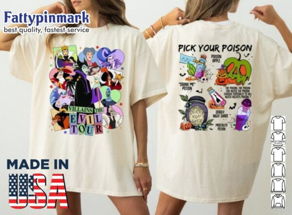 Villains Pick Your Poison Shirt,Magic Kingdom Villains shirt ...