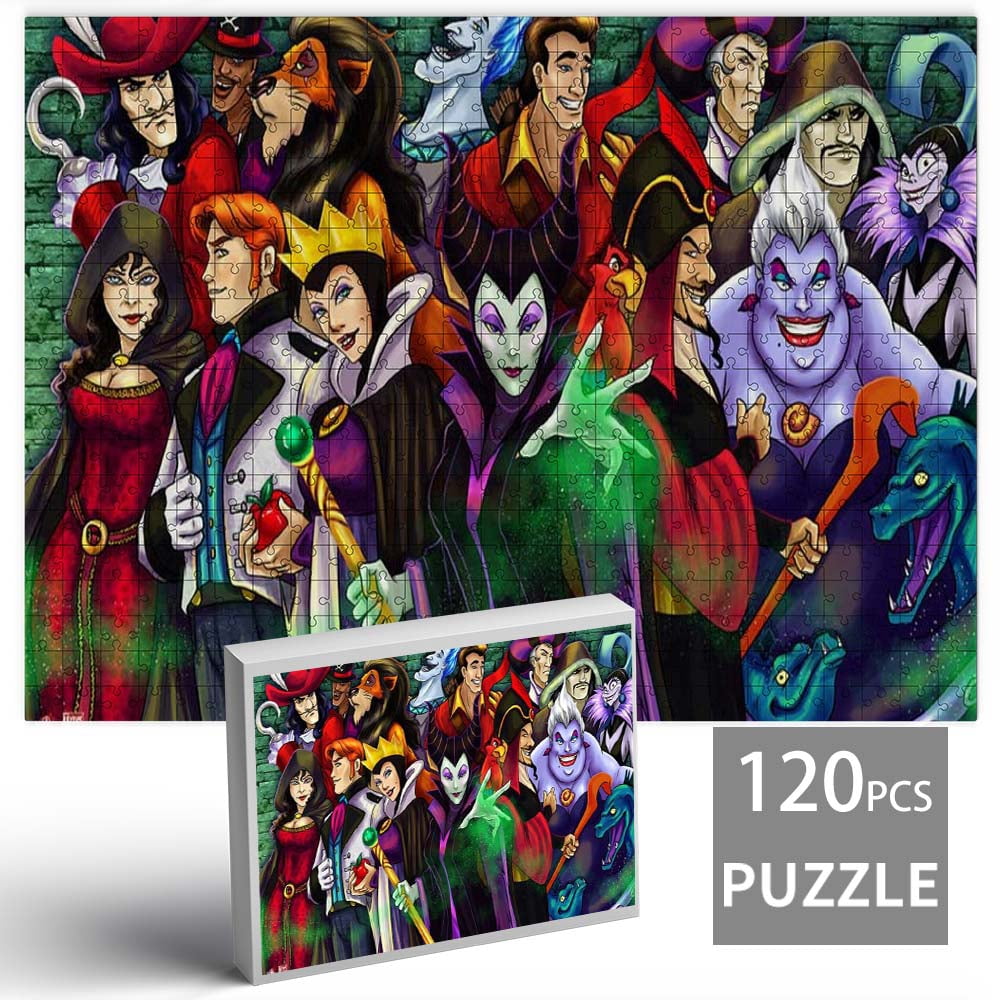 Villains Puzzles for Adults 120 Pieces Game Teens Jigsaw Challenging ...
