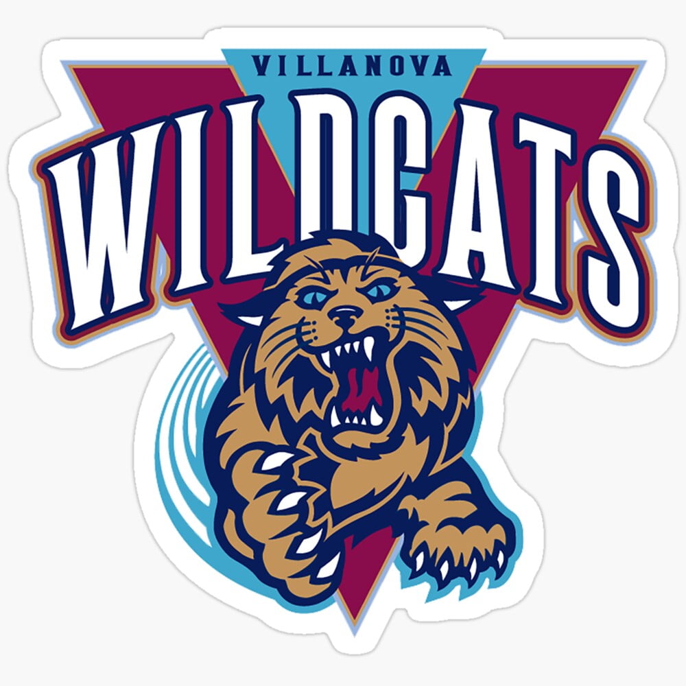 Villanova Vintage Basketball Logo Sticker Phone Decal Water Bottle ...