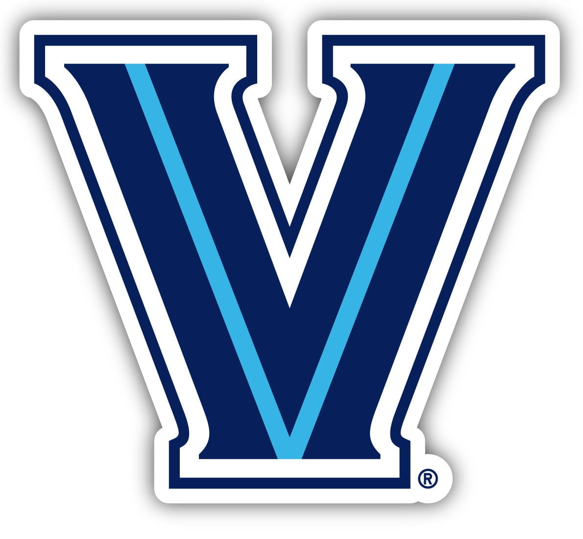 Villanova Wildcats 12-Inch on one of its sides NCAA Durable School ...