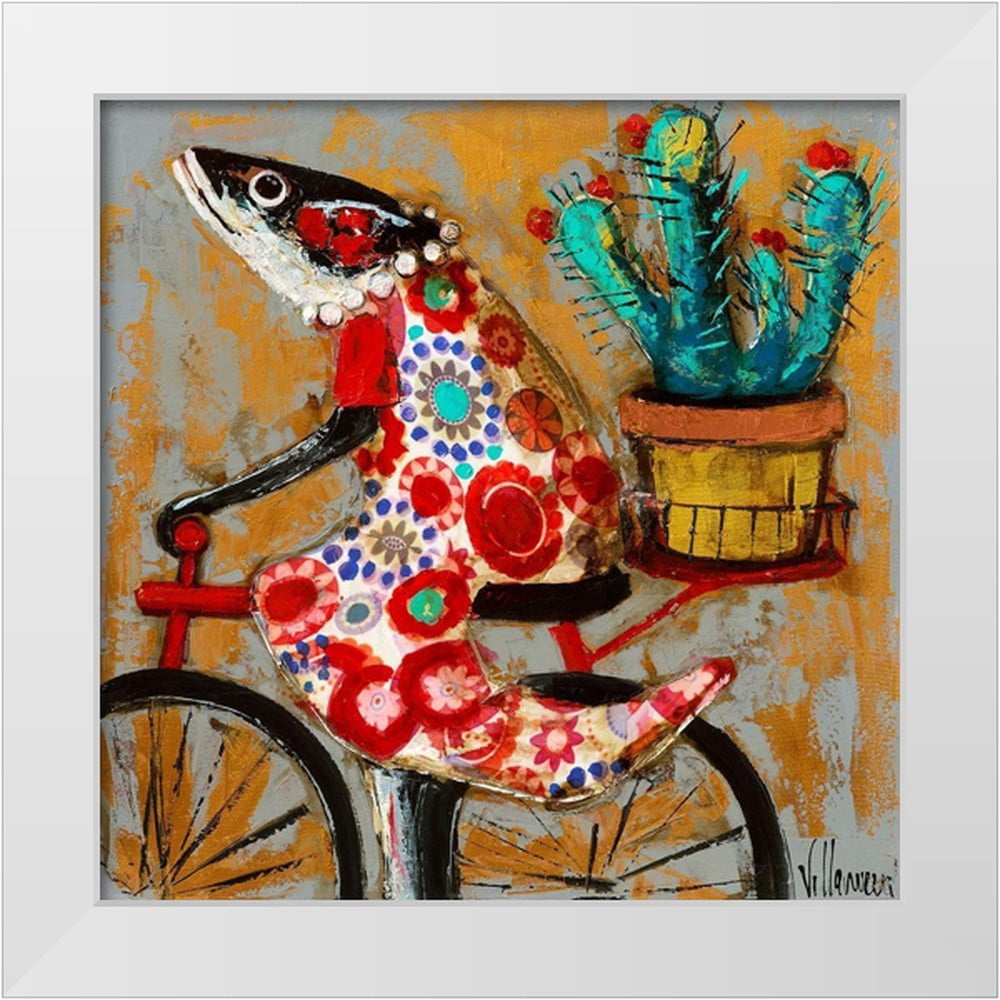 Villanueva, Natalia 26x26 White Modern Wood Framed Museum Art Print ...