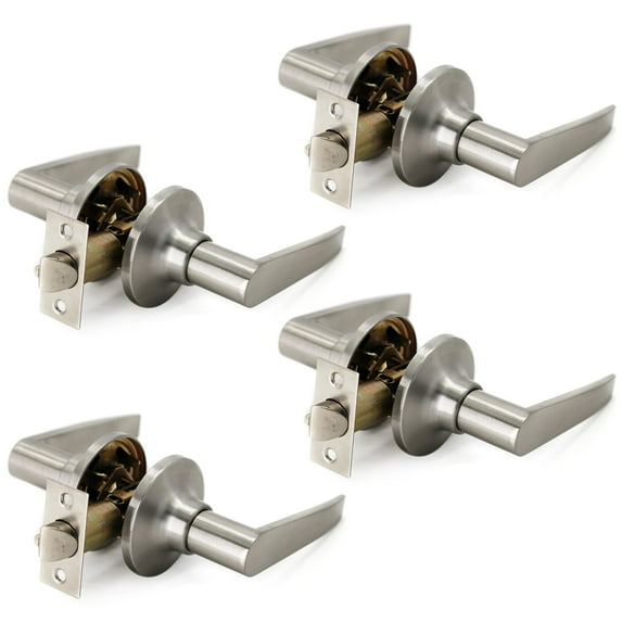 Free Shipping! Villar Home Designs Door Lever Lara Satin Nickel Passage ...