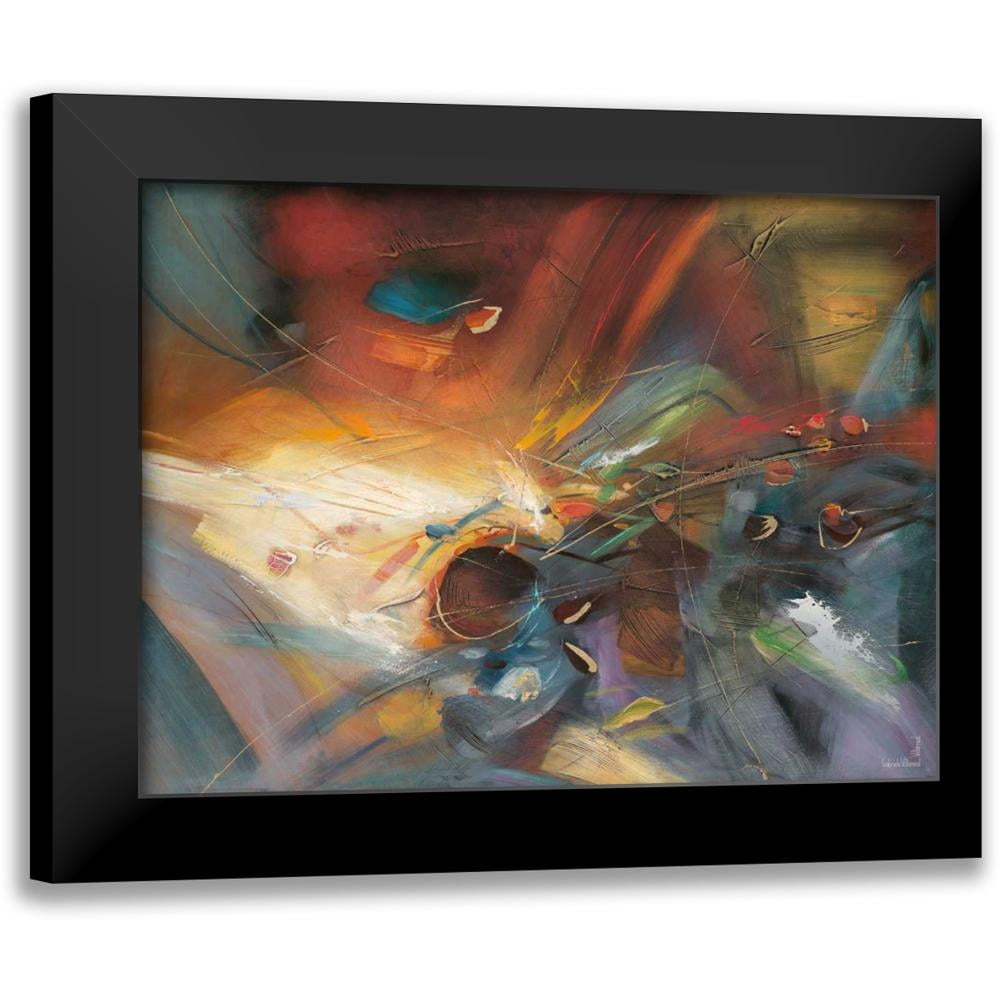 Villarreal 14x12 Black Modern Framed Museum Art Print Titled - Continuo ...