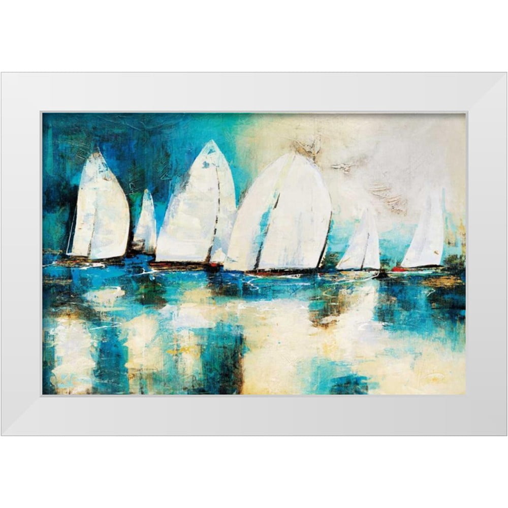 Villarreal Santos, Nancy 14x11 White Modern Wood Framed Museum Art ...