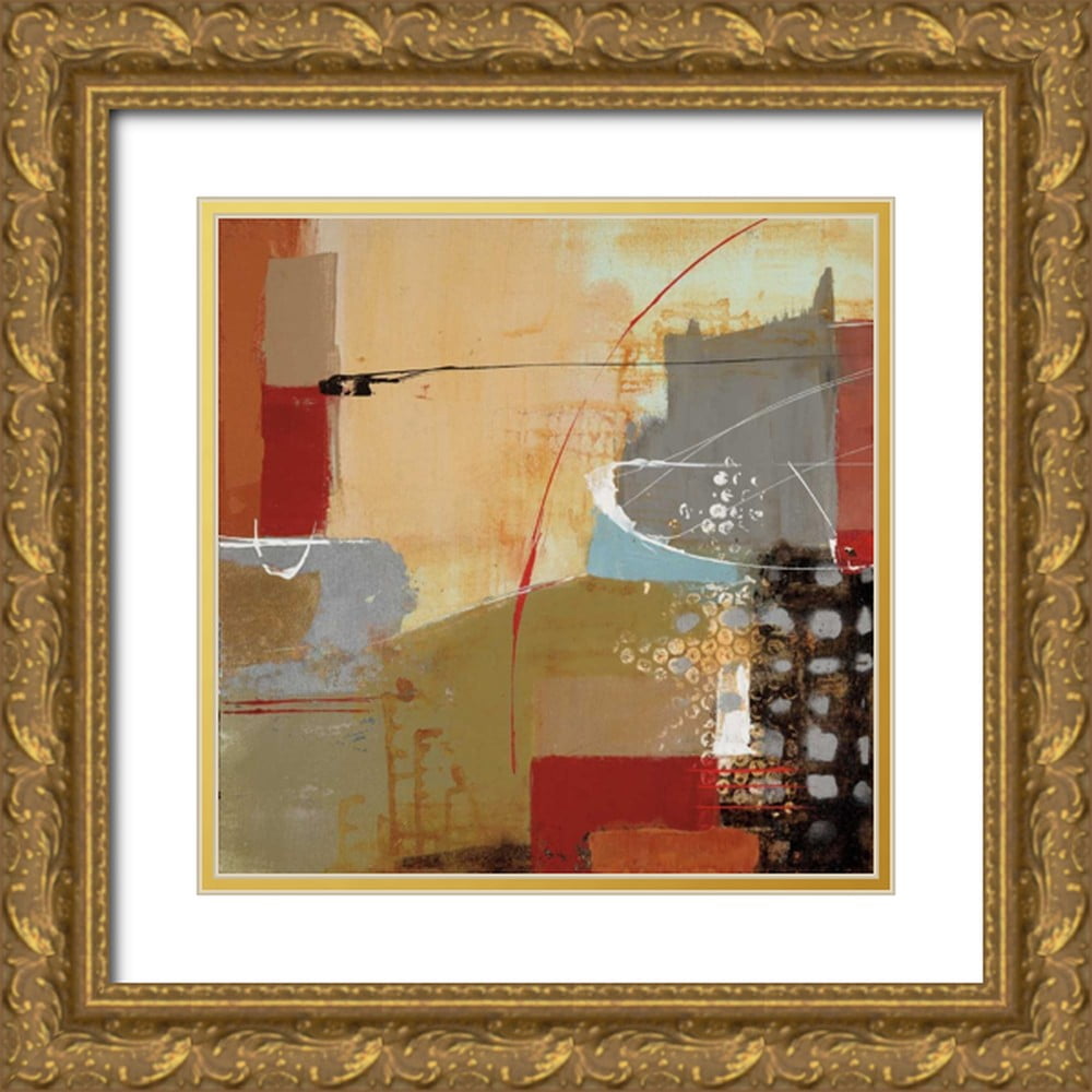 Villarreal Santos, Nancy 15x15 Gold Ornate Wood Framed with Double ...