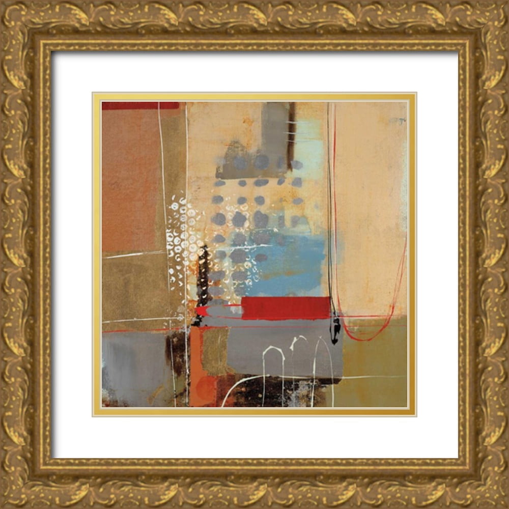 Villarreal Santos, Nancy 20x20 Gold Ornate Wood Framed with Double ...