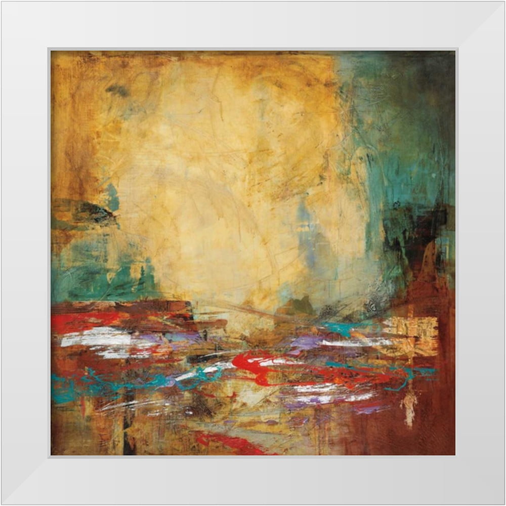 Villarreal Santos, Nancy 26x26 White Modern Wood Framed Museum Art ...