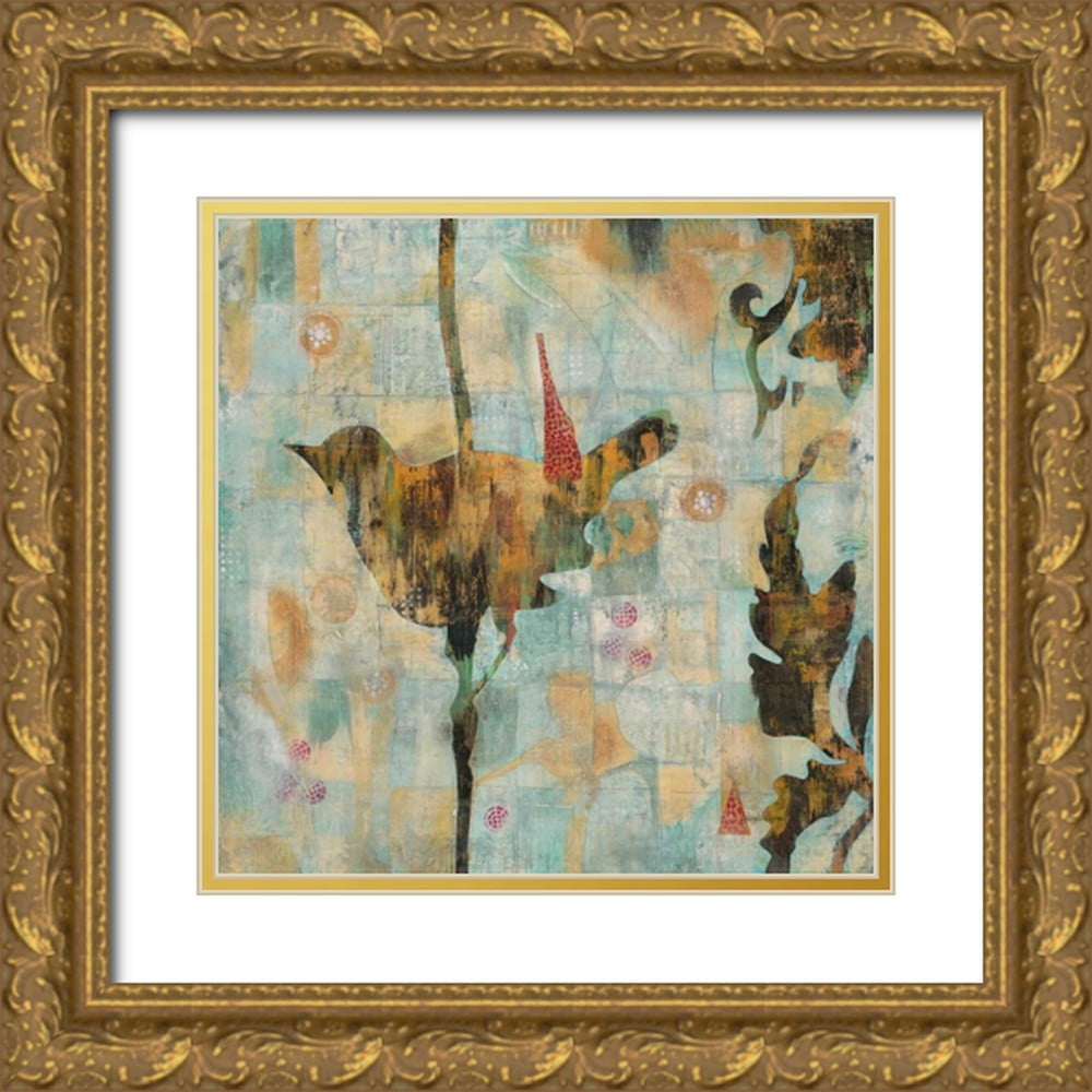 Villarreal Villarreal, Gabriela 12x12 Gold Ornate Wood Framed with ...