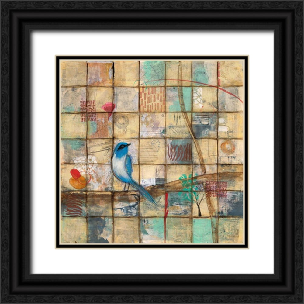 Villarreal Villarreal, Gabriela 15x15 Black Ornate Wood Framed with ...