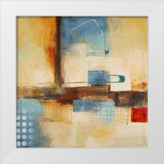 Villarreal Villarreal, Gabriela 15x15 White Modern Wood Framed Museum ...
