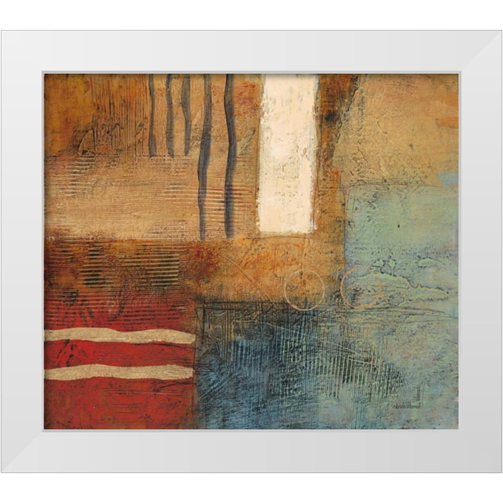 Villarreal Villarreal, Gabriela 30x26 White Modern Wood Framed Museum ...