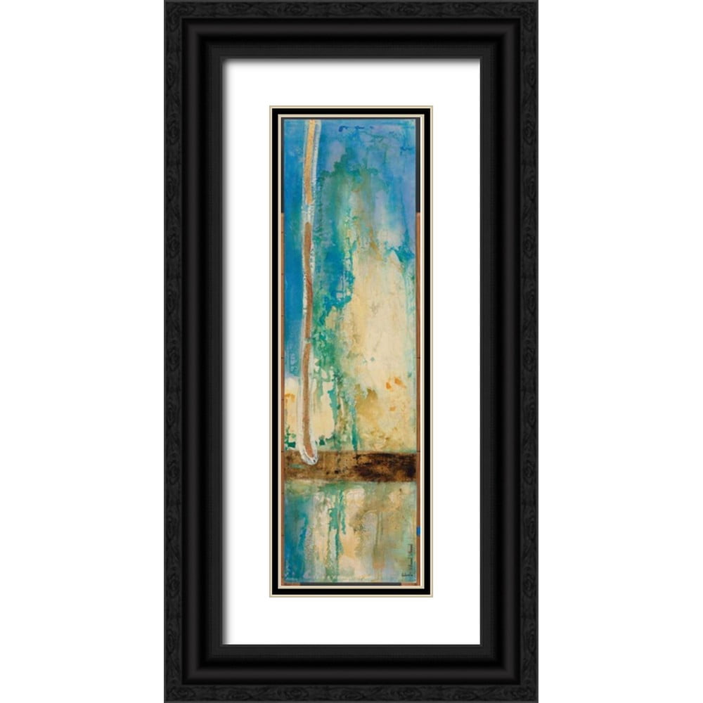 Villarreal Villarreal, Gabriela 8x18 Black Ornate Wood Framed with ...