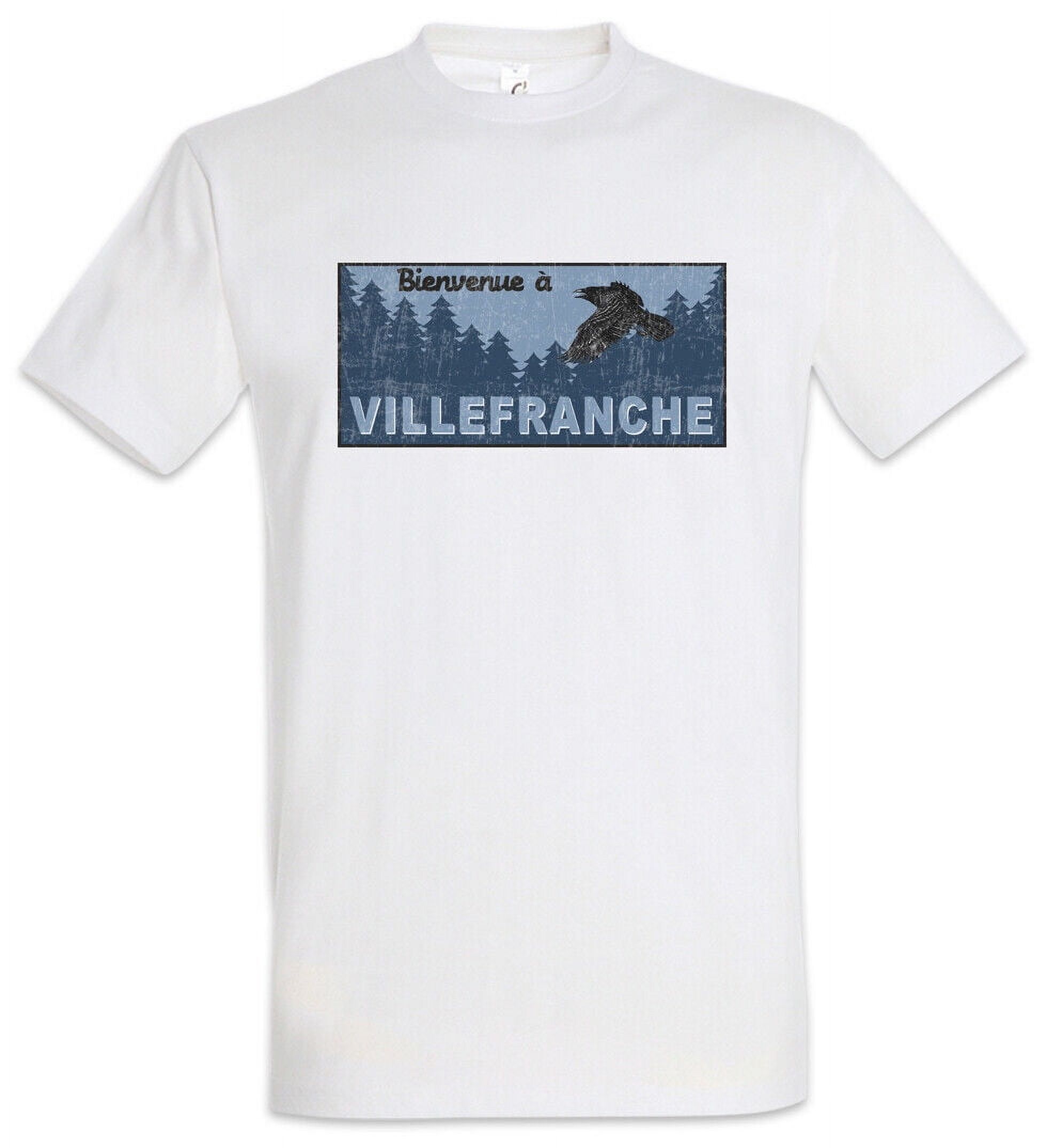 Villefranche Road Sign T-Shirt Black Street Sign Spot Symbol Logo ...
