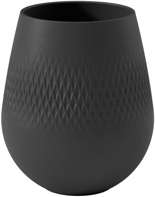 Villeroy & Boch Collier Noir Small Vase : Carre, 5 in, Premium ...