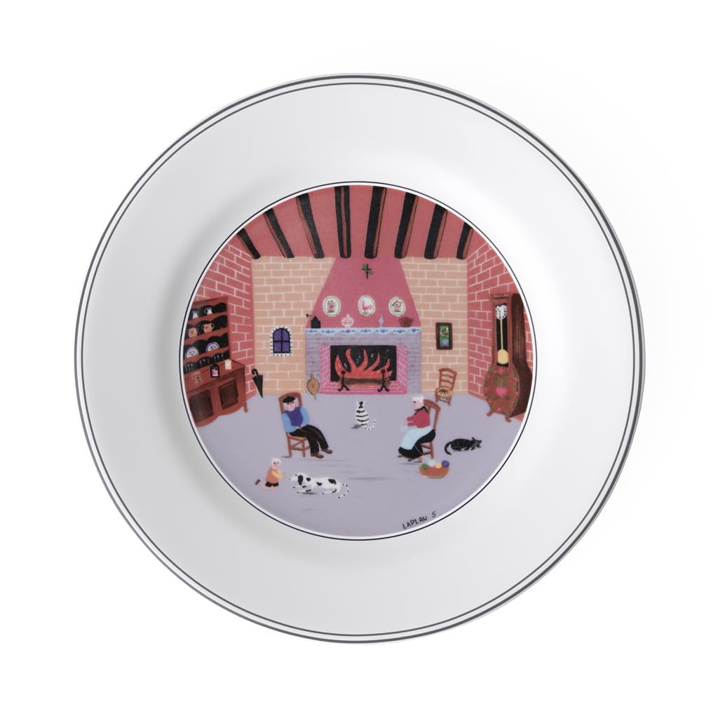 Villeroy & Boch Design Naif Salad Plate #5-By the Fireside, 8.25 in ...