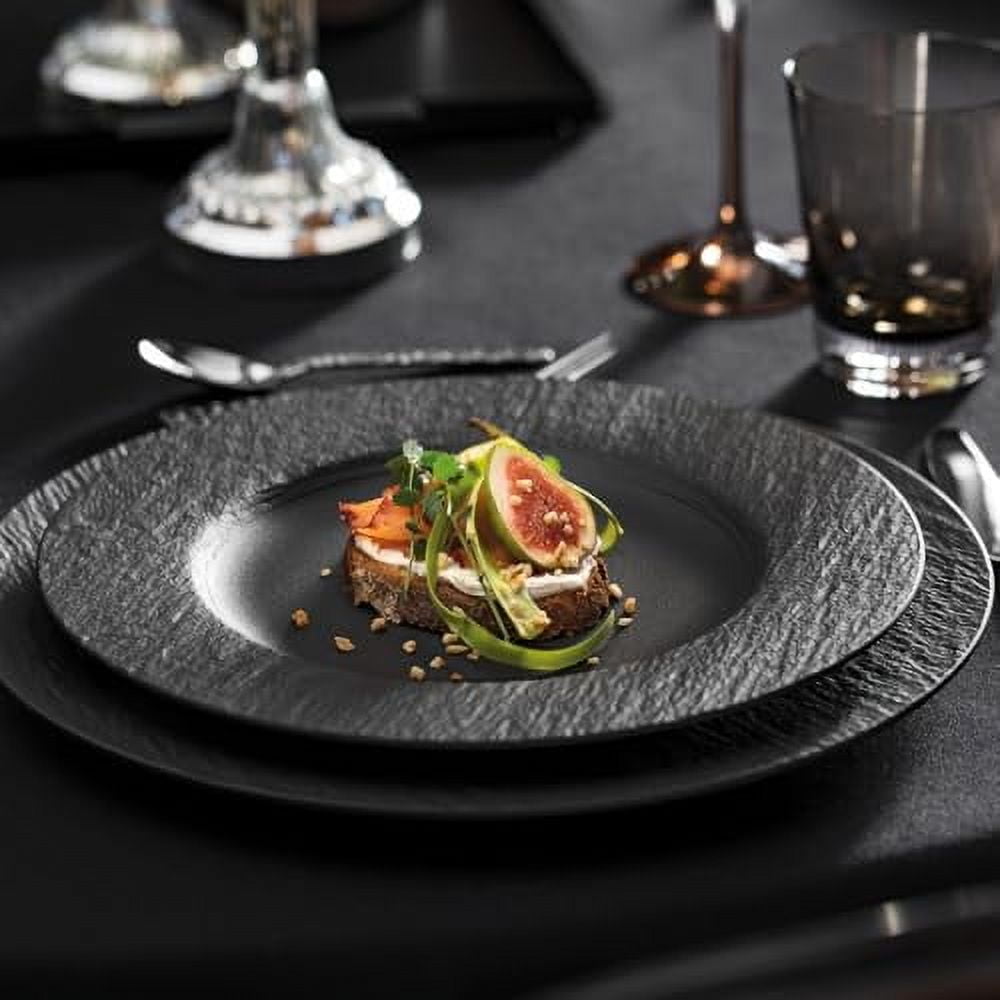 Villeroy & Boch Manufacture Rock Dinner Plate Set of 4 27x27x2cm ...