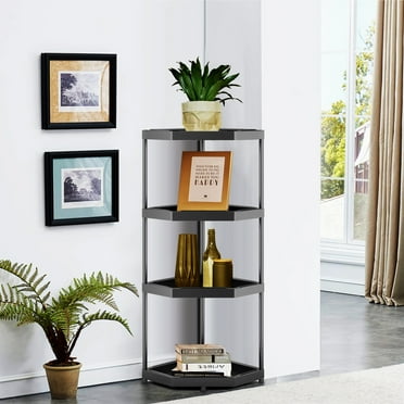 Free Shipping! Bamboo Corner Shelf, 4 Tier Stackable Shower Corner ...