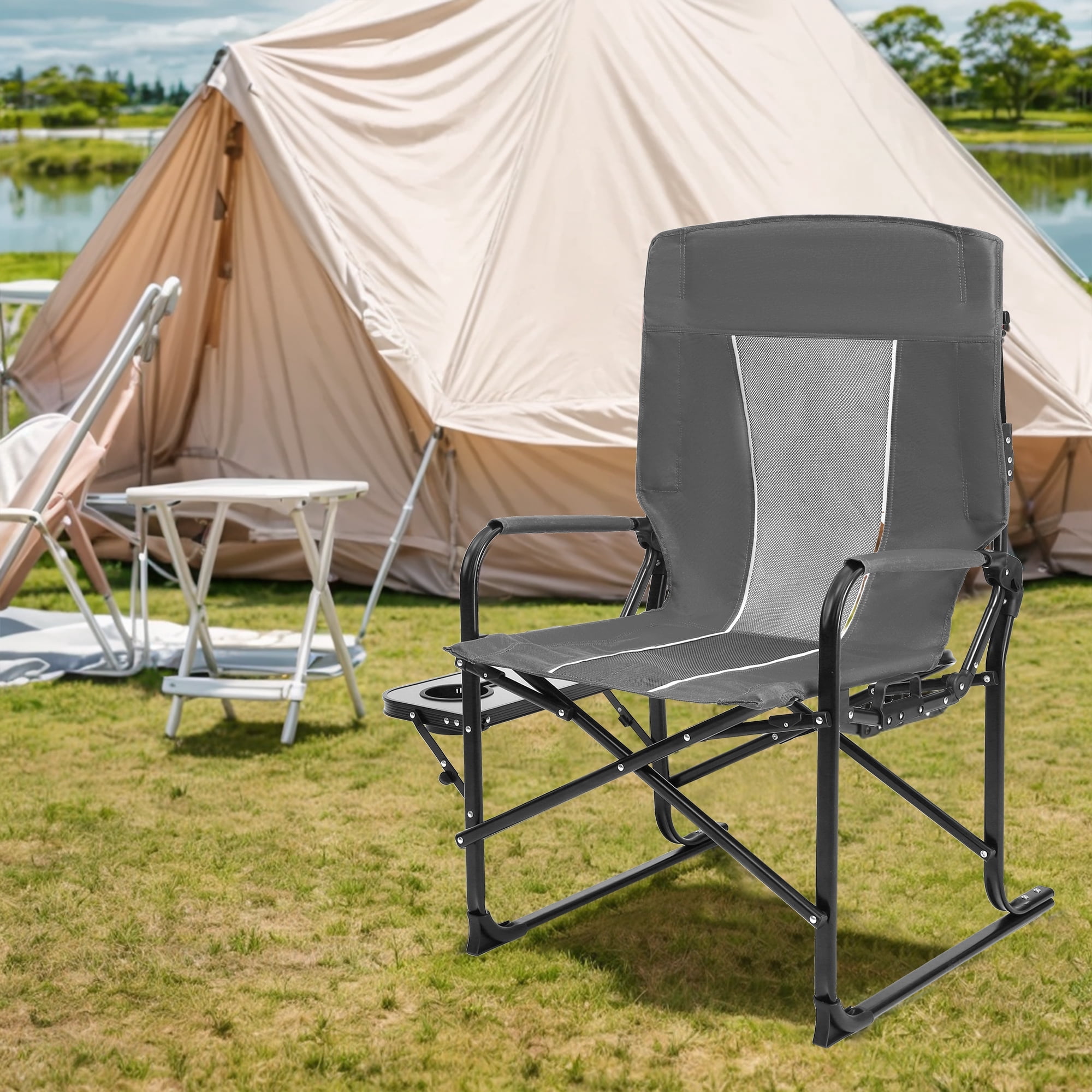 Villeston Directors Chair Outdoor Heavy Duty Oversized Portable Folding ...