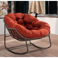 International Caravan Tropico Wrought Iron Rocking Chair for Outdoor ...