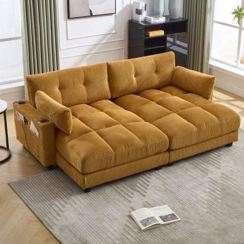 Villeston Sleeper Sofa Couch Bed Set of 2，Oversized Chaise Lounge Chair ...