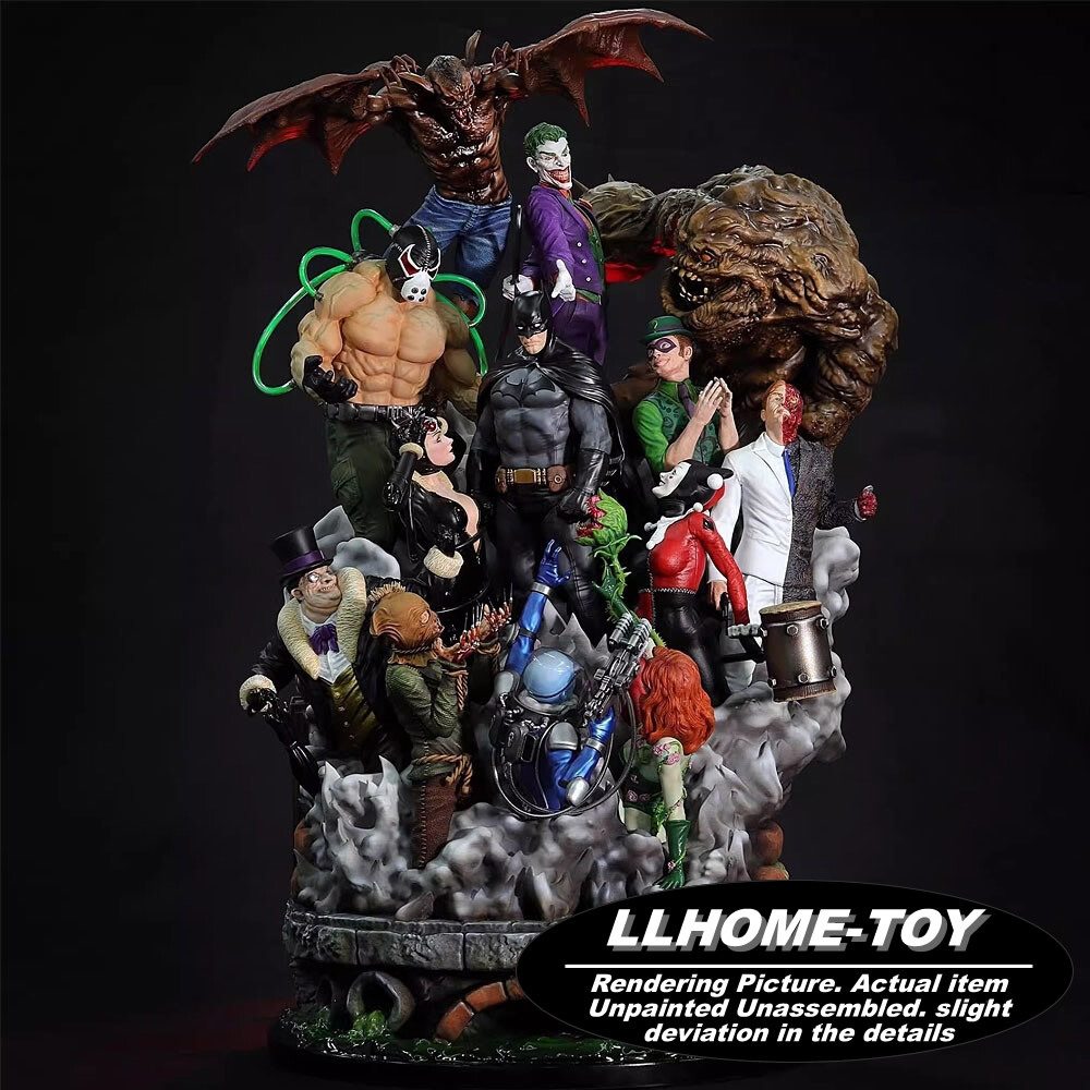 Villian Bane Scarecrow Joker Riddler Ivy 27cm 3D print Unpainted Statue ...