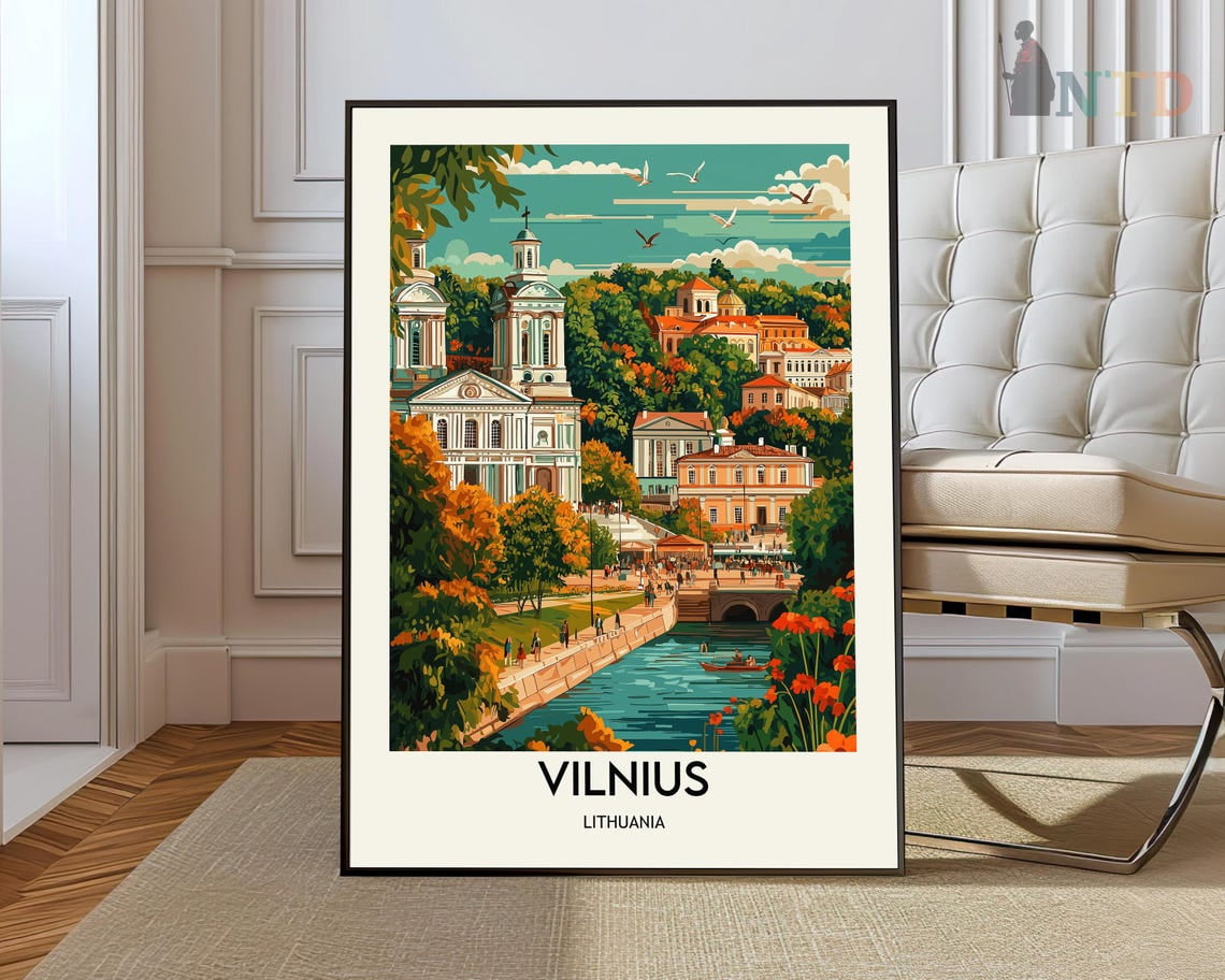 Vilnius Poster, Vilniusvilnius Print, Vilnius Photo, Vilnius Poster ...
