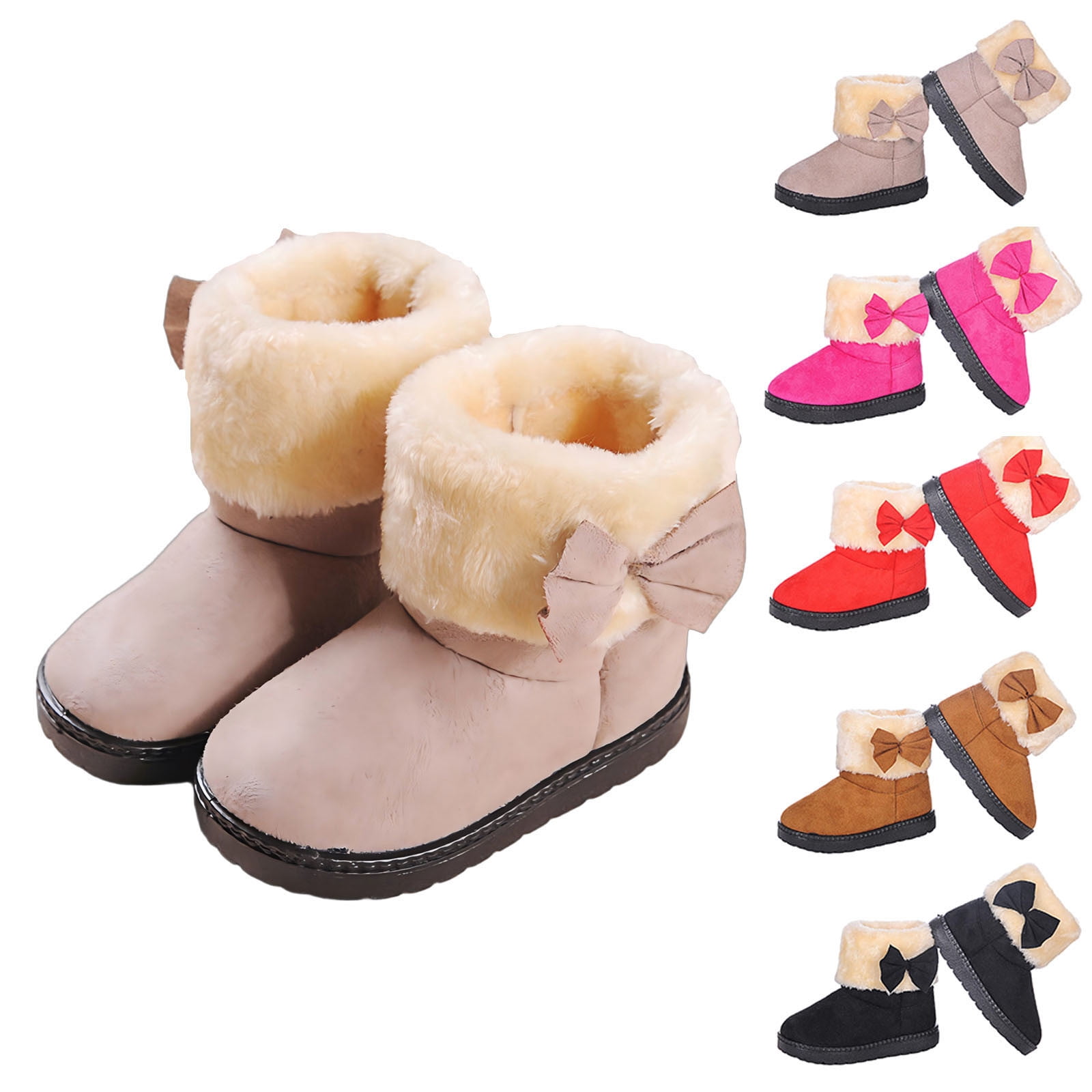 Viluyesy Kid Girls Shoes Enclose Toe Flat Bottom Non-Slip Casual ...