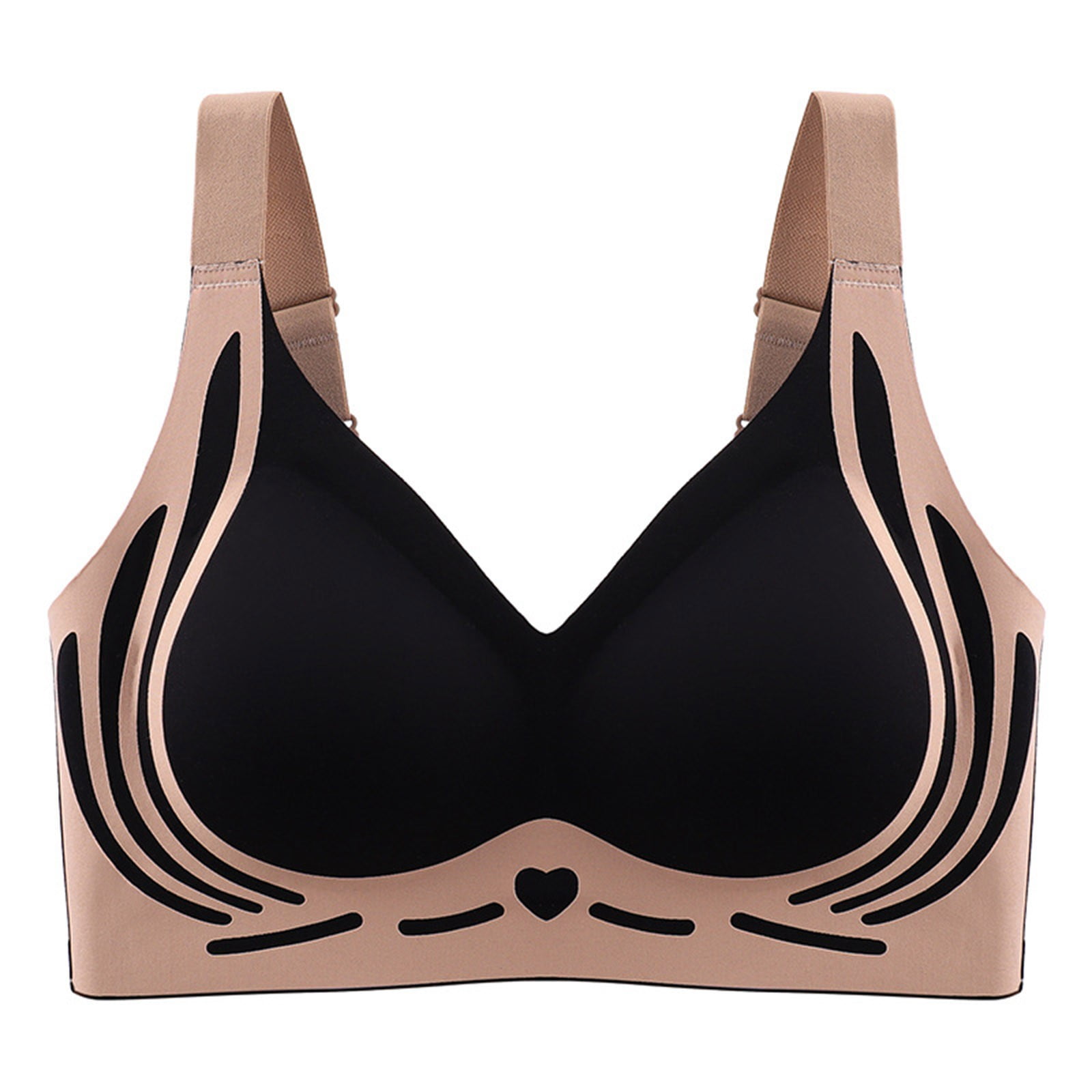 Viluyesy Womens Sports Bras, Seamless Adjustable Strap High Support ...