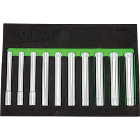 10 PC 3/8IN DR. EXTRA DEEP 6PT SOCKET SET (10 - 19MM) EDM600 - Walmart.com