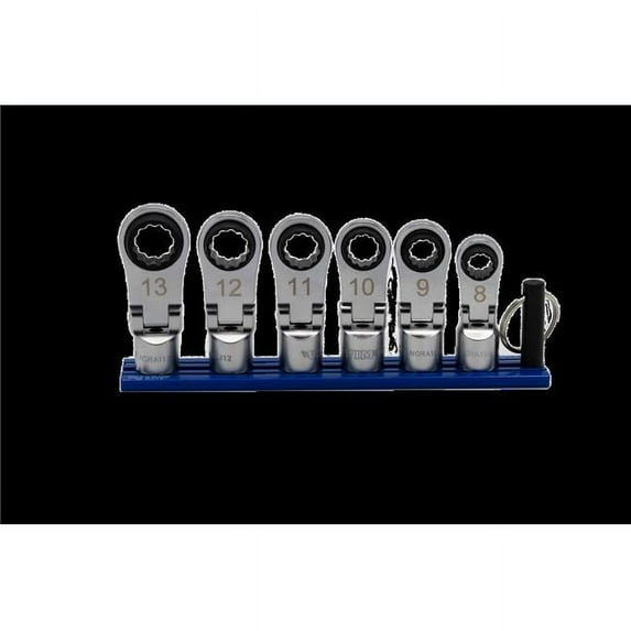 VIM Tools 6 Piece 12 Point Offset, Flex Head Ratcheting Wrench Attachments (8 - 13 mm) - Walmart.com