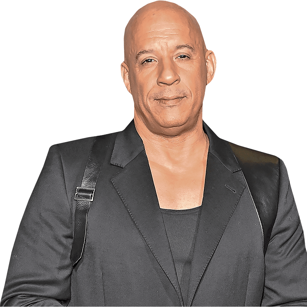 Vin Diesel (Black Outfit) Half Body Buddy Cutout - Walmart.com