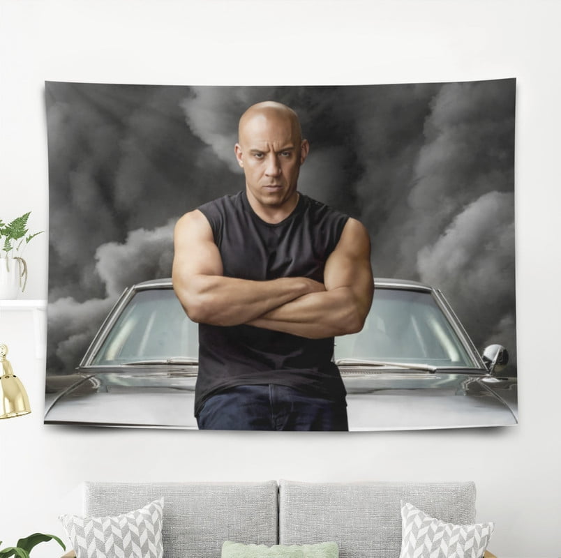 Vin Diesel Tapestry Gift Wall Hanging Backdrop for Room Bedroom Girls ...