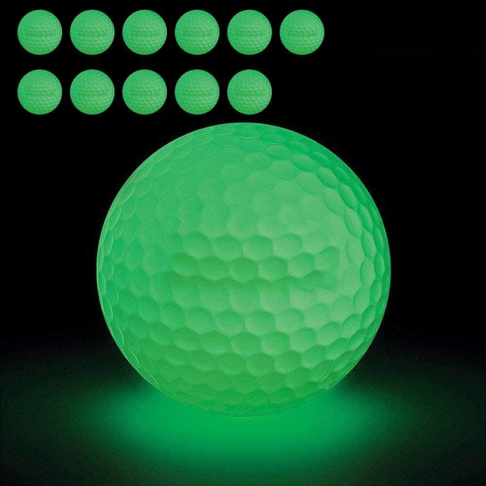 VinBee 12 Pack Luminous Night Golf Balls Glow in The Dark Best Hitting ...