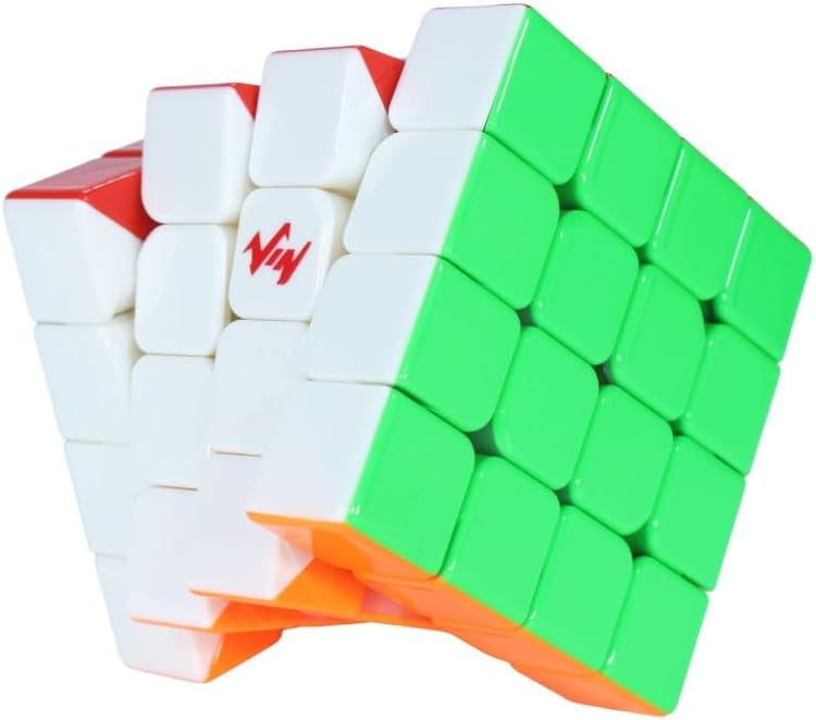 VinCube 4x4 Stickerless Coated Speed Cube, Professional Magnetic Puzzle ...