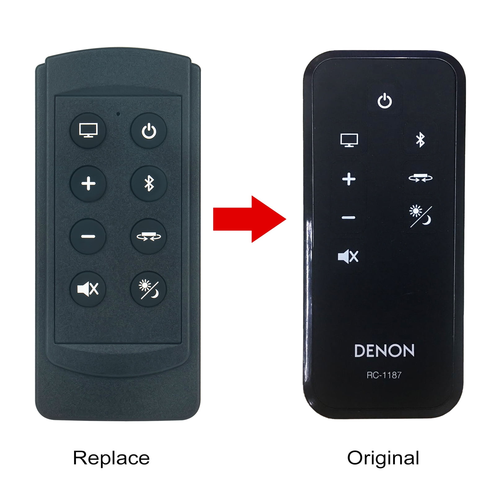 Vinabty RC-1187 Relaced Remote Control Fit For DENON SoundBar DHT-100 ...