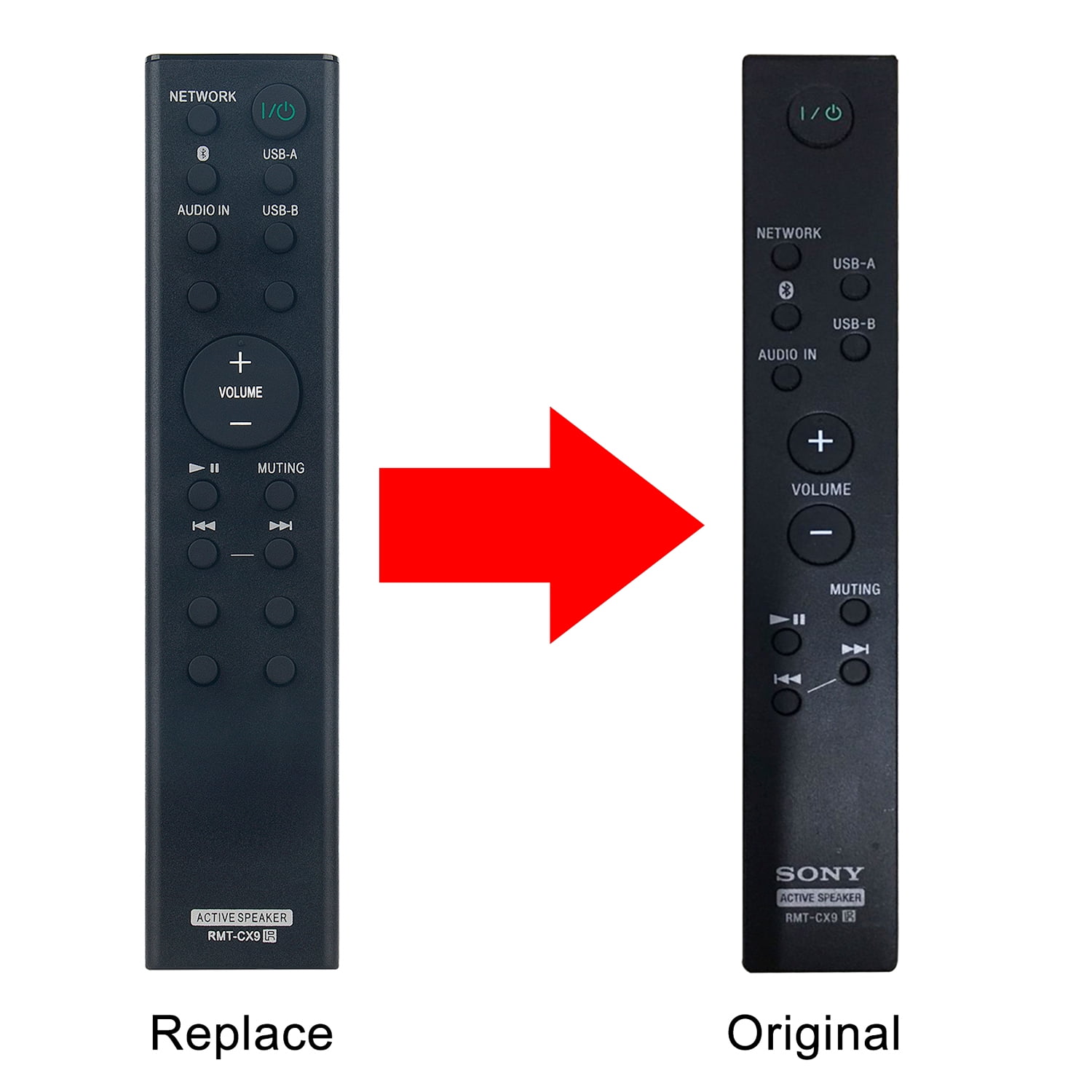 Vinabty RMT-CX9 Replaced Remote Control Fit For Sony Audio System SRS-X99 SRS-X9 SRS-X88 RMTCX9 ...