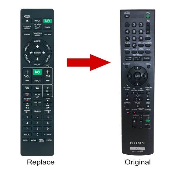 sony vcr remotes