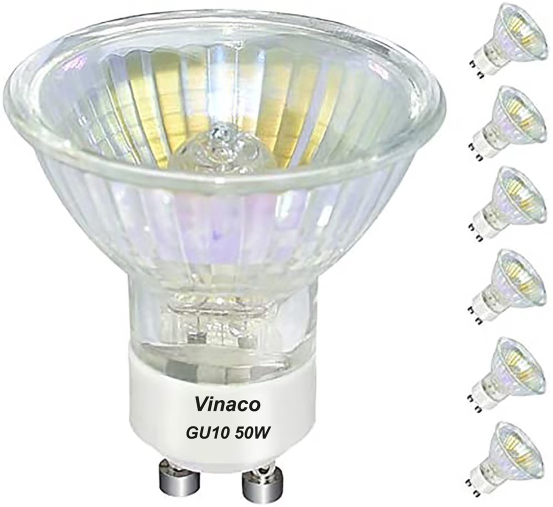 Simba Lighting Halogen GU10 120V 35W Bulbs MR16 Reflector with Cover ...