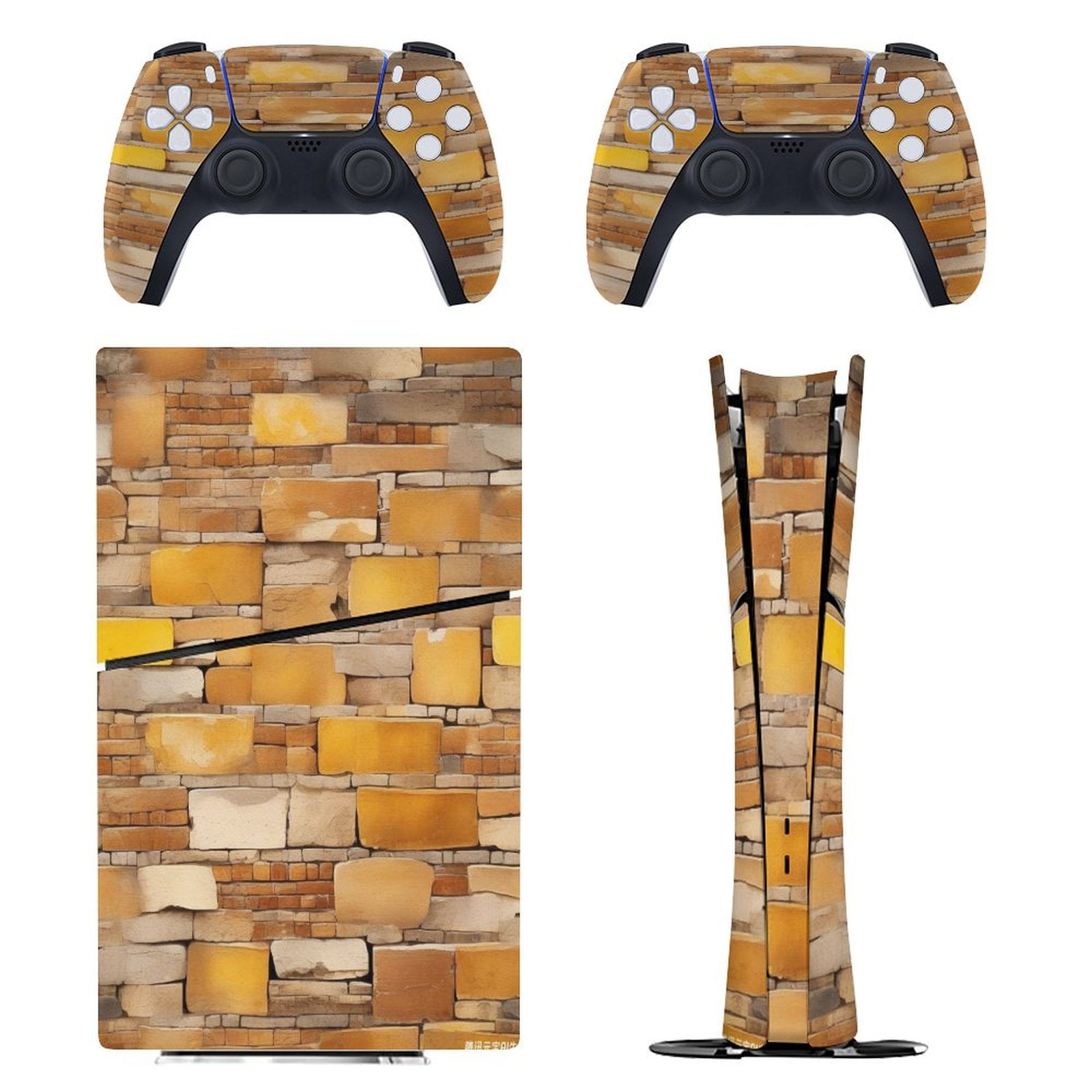 Vinatge Brick Wall Pattern PS5/PS5 Slim Digital Disc Skin Sticker For ...