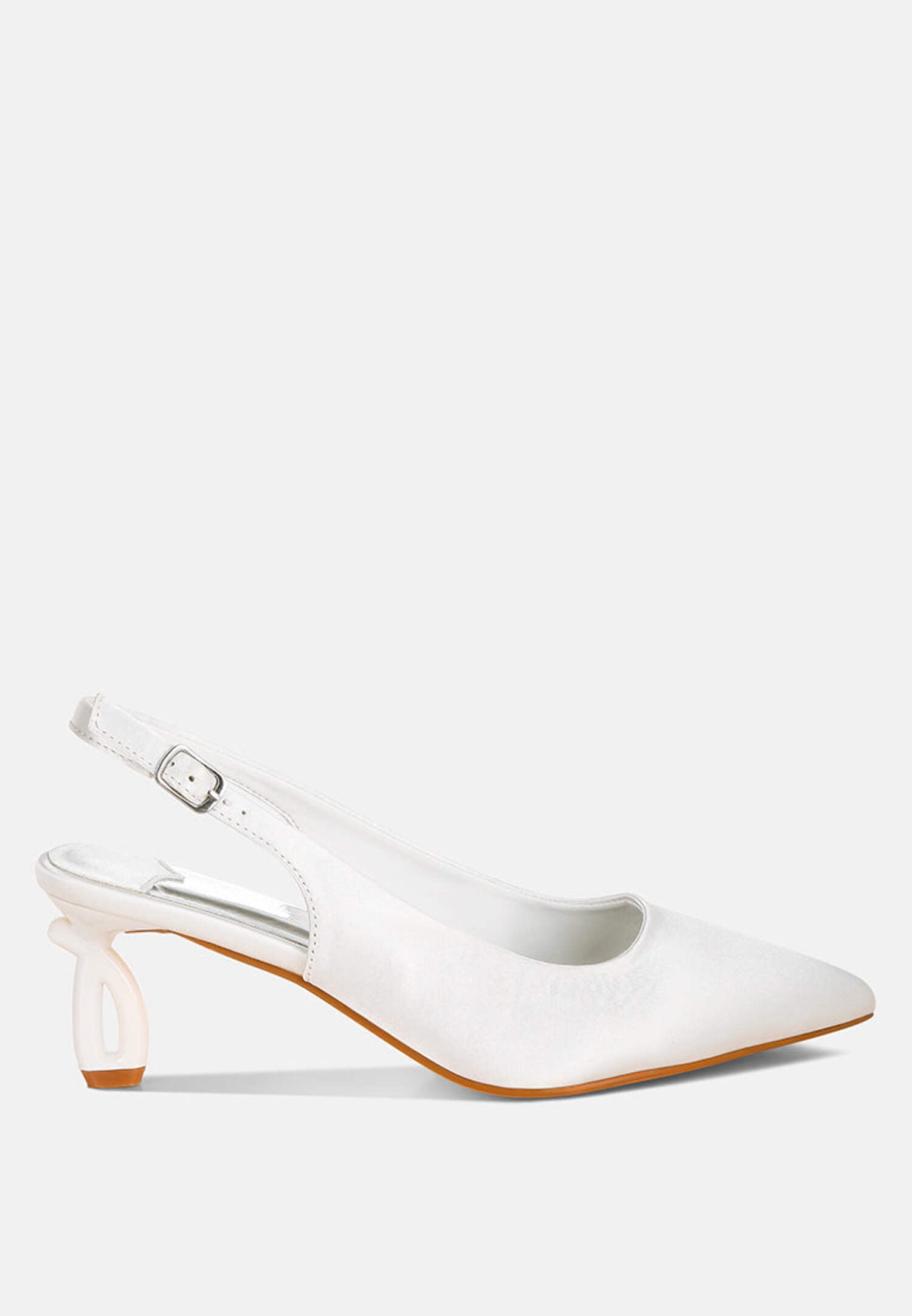 Vinca Satin Pointed Toe Slingbacks - Walmart.com
