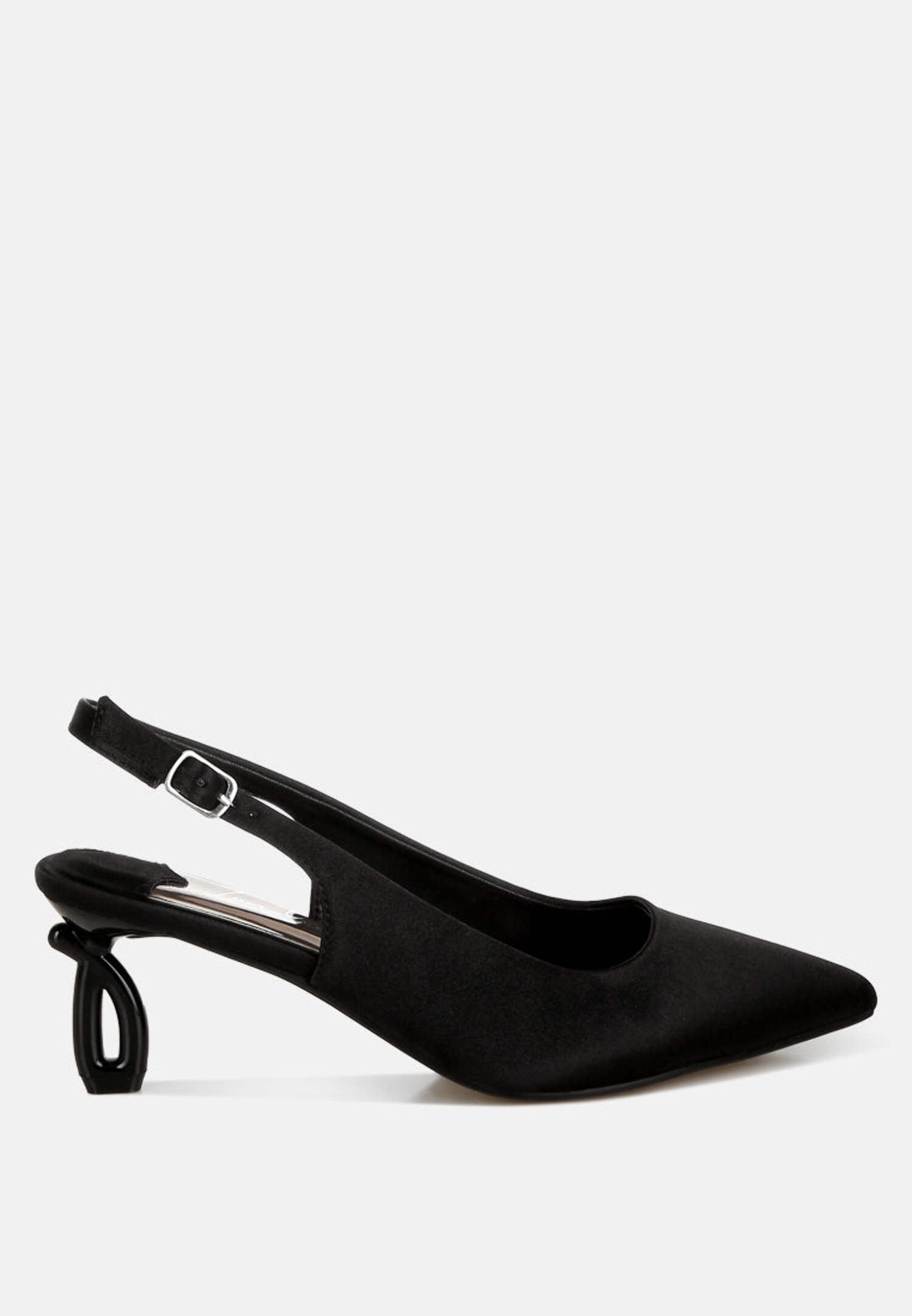 Vinca Satin Pointed Toe Slingbacks - Walmart.com