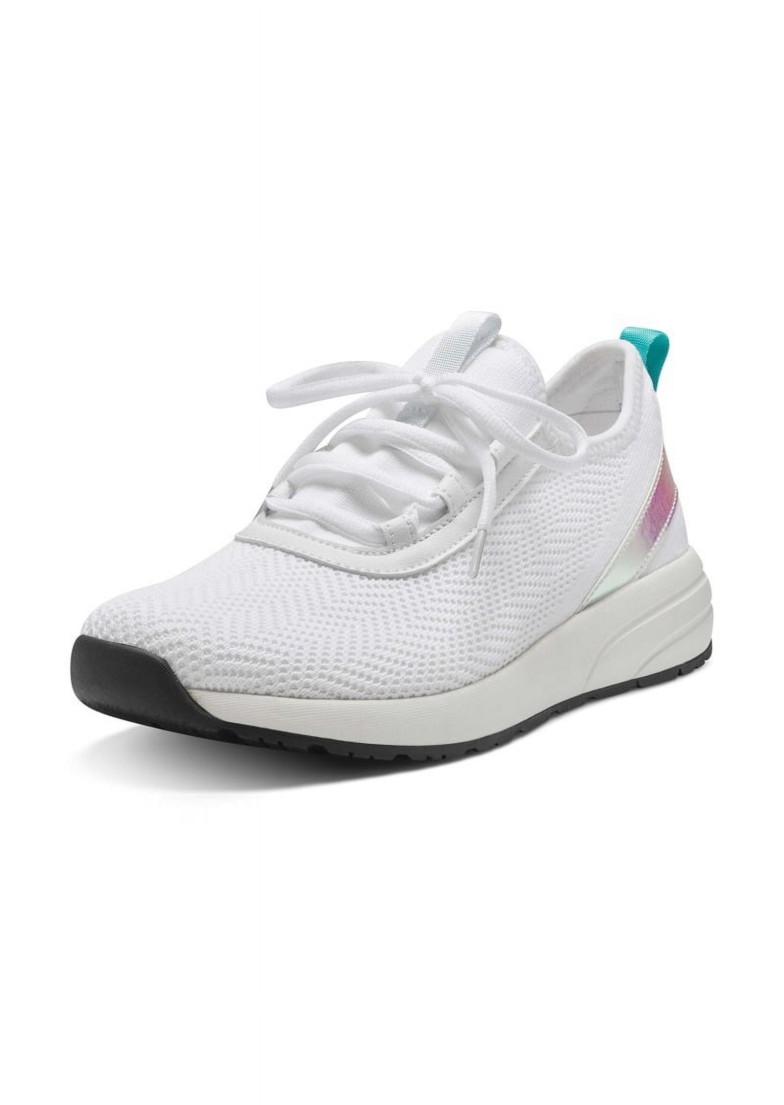 Vince Camuto Arielinda White Iridescent Fashion Textile Lace Up ...