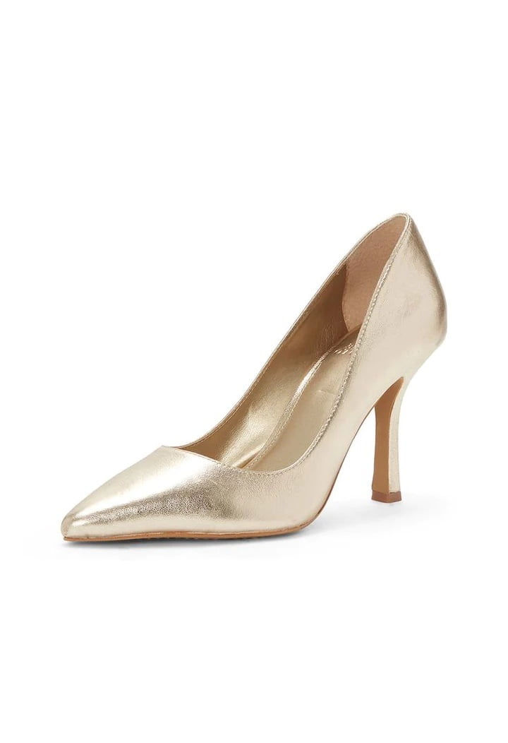 Vince Camuto Avaden Egyptian Gold Slip On Pointed Toe Stiletto Dress ...