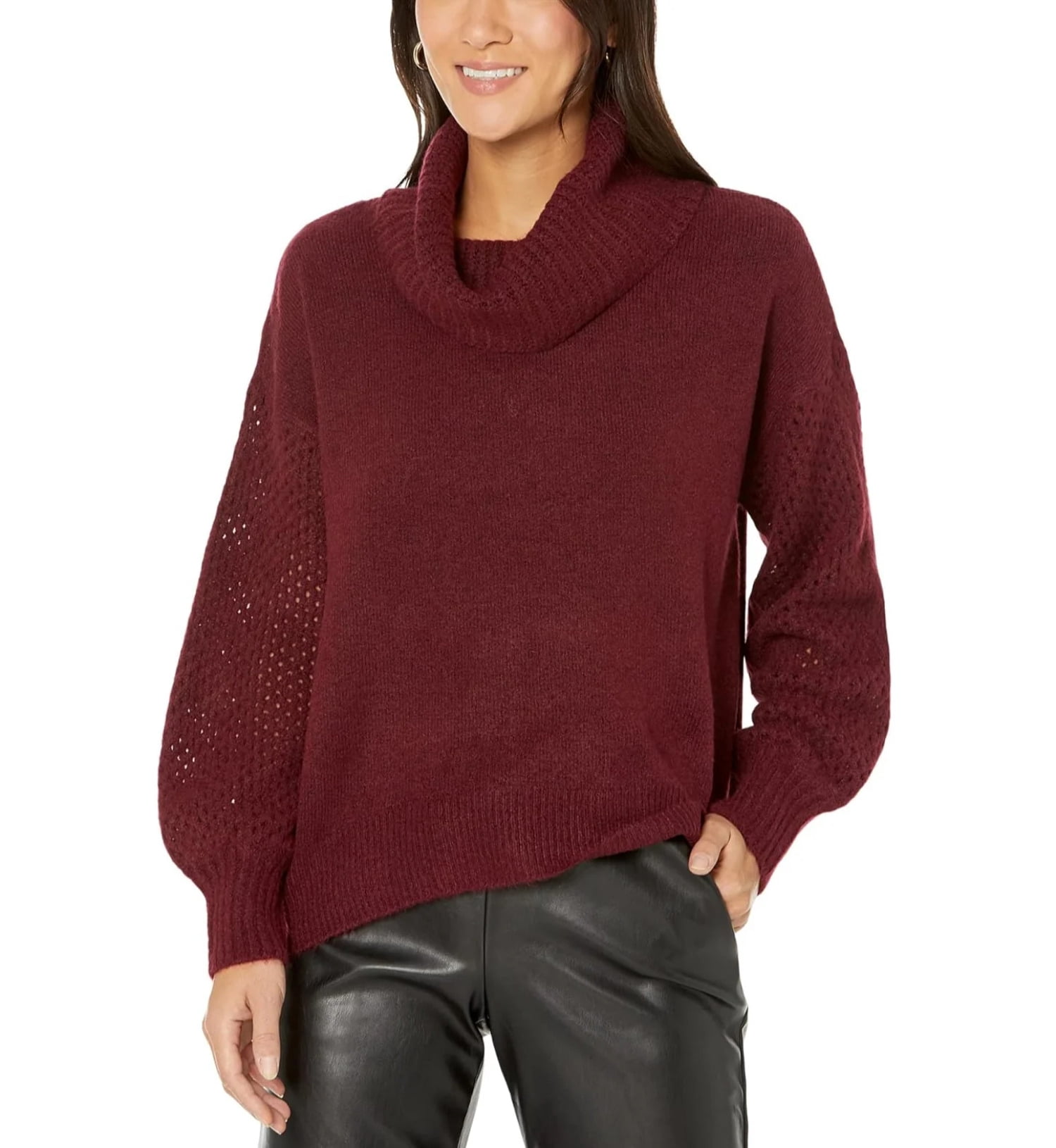 Vince Camuto Drop-Shoulder Turtleneck Sweater - Walmart.com