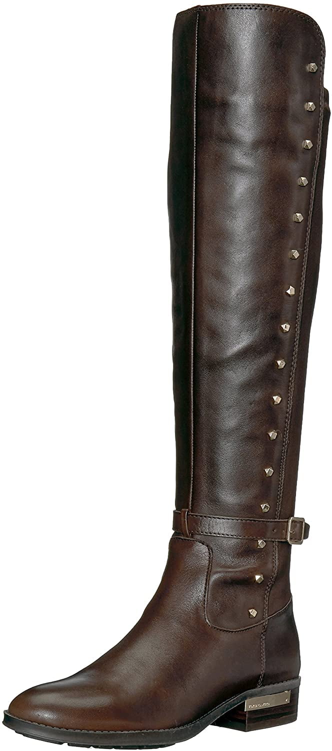 Vince Camuto Pallien Expresso Embellished Trim Stacked Heel Over The ...