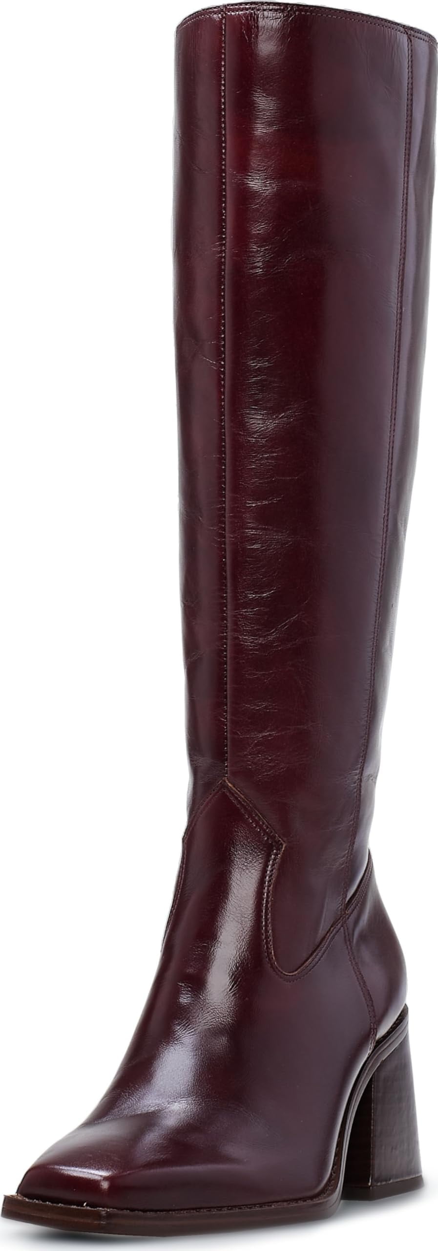 Vince Camuto Women's Biancaa Sangeti Stacked Heel Knee High Boot, Dark ...