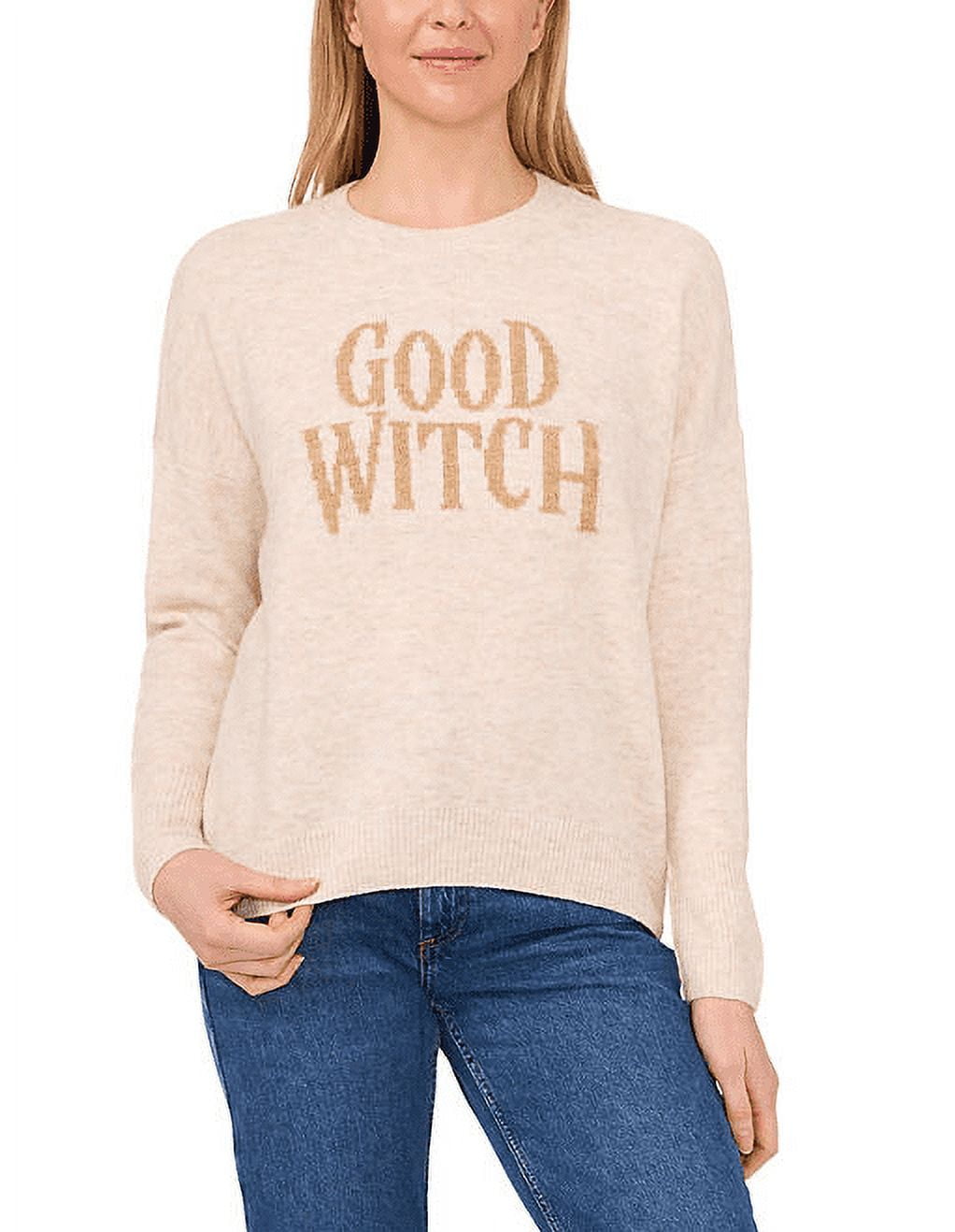 Vince Camuto Women's Halloween Sweater Medium Good Witch - Walmart.com
